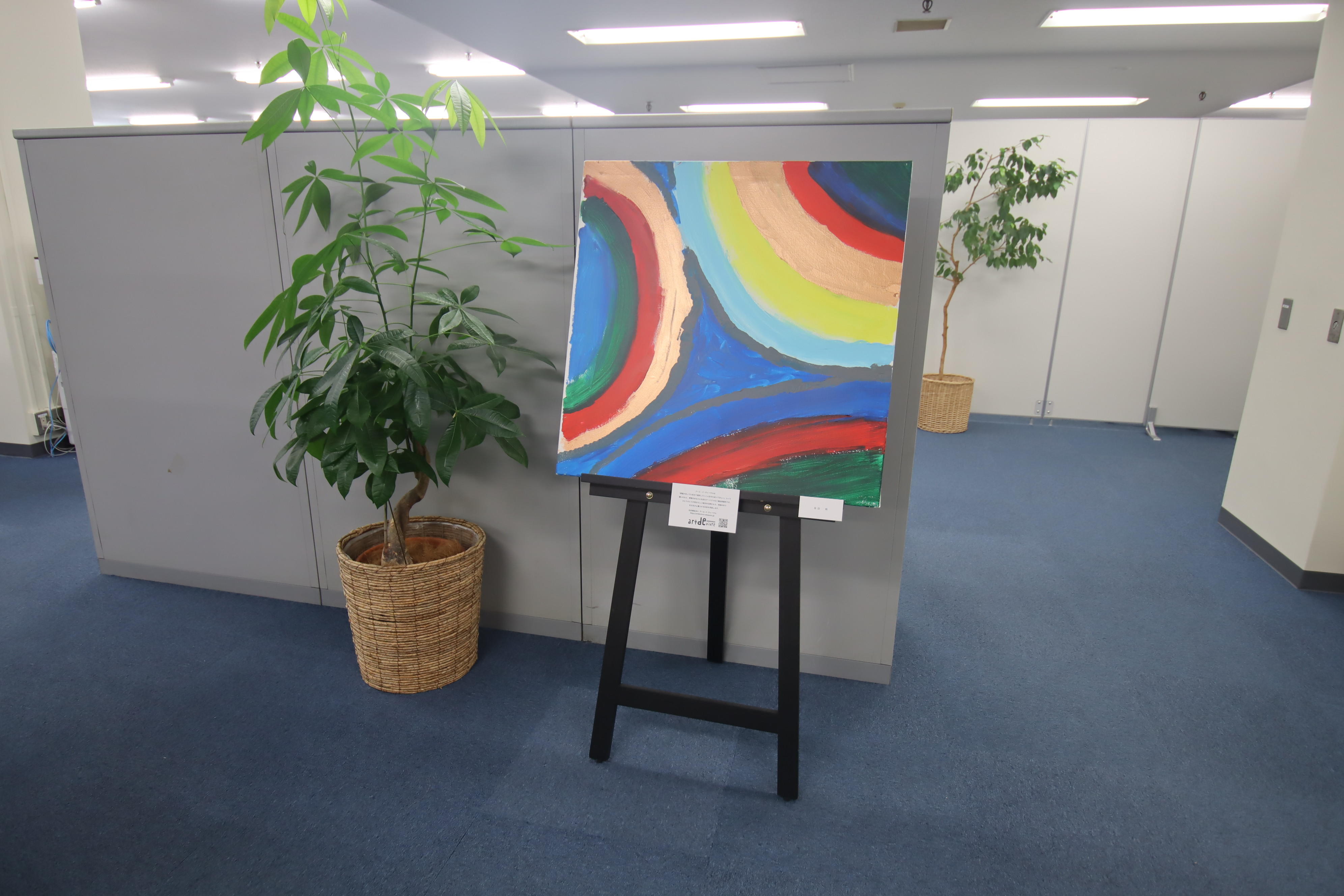 展示中の障がい者アート作品が、夏を感じる爽やかな作品になりました！｜kosha33